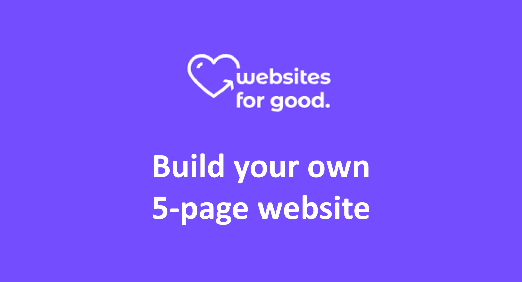 Build your own 5-page website – National Self Employment Association